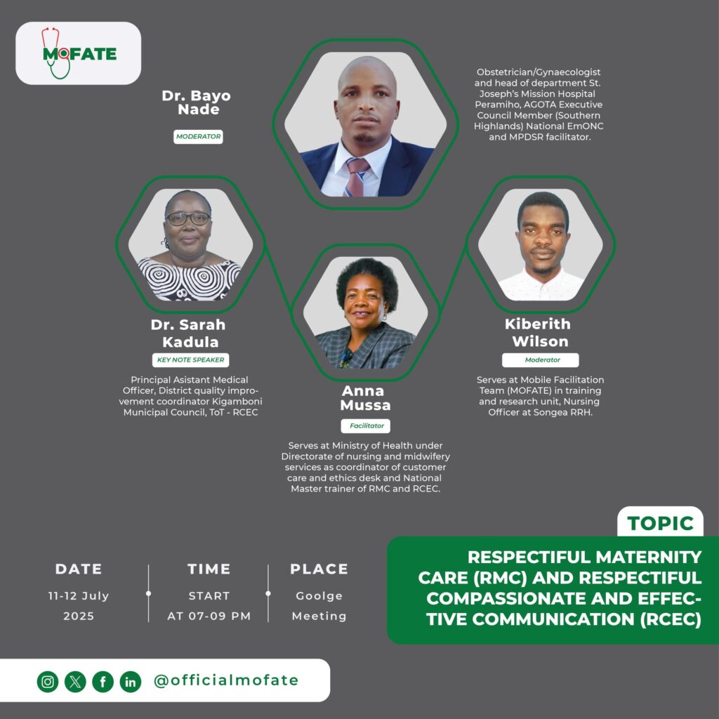 Respectful Maternity Care (RMC) and Respectful, Compassionate, and ...